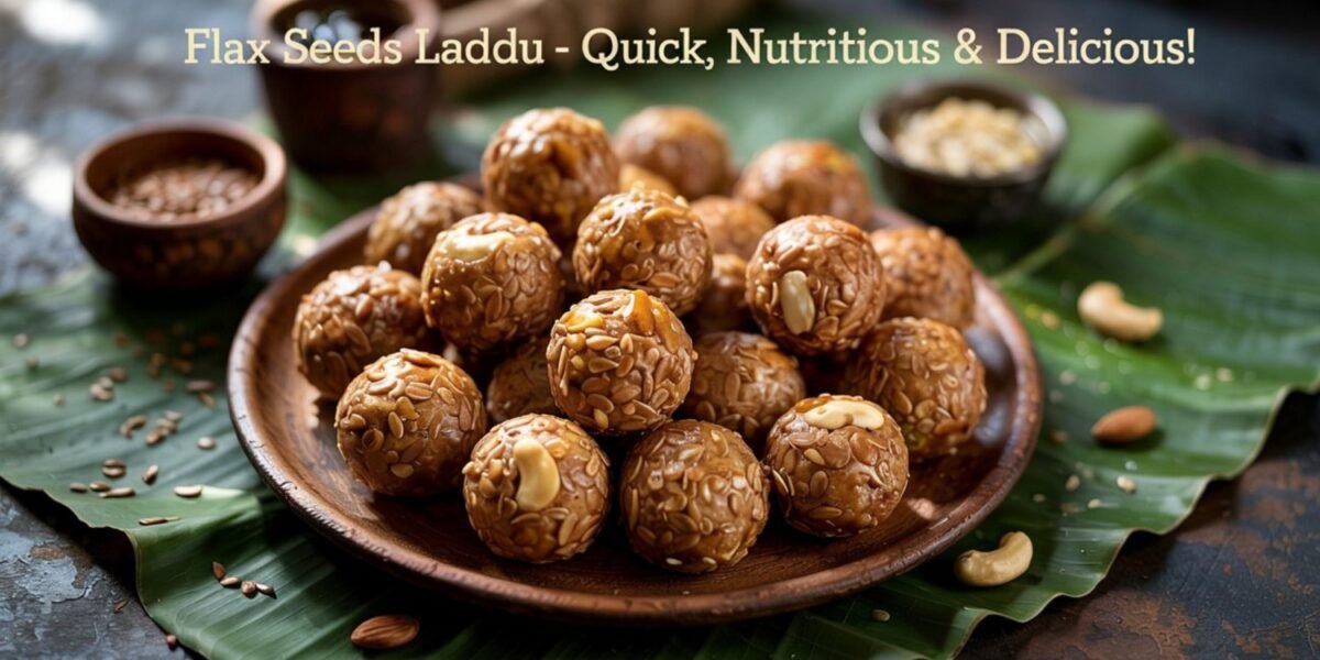 Easy Flax Seeds Laddu Recipe | Healthy, Tasty, Quick to Make